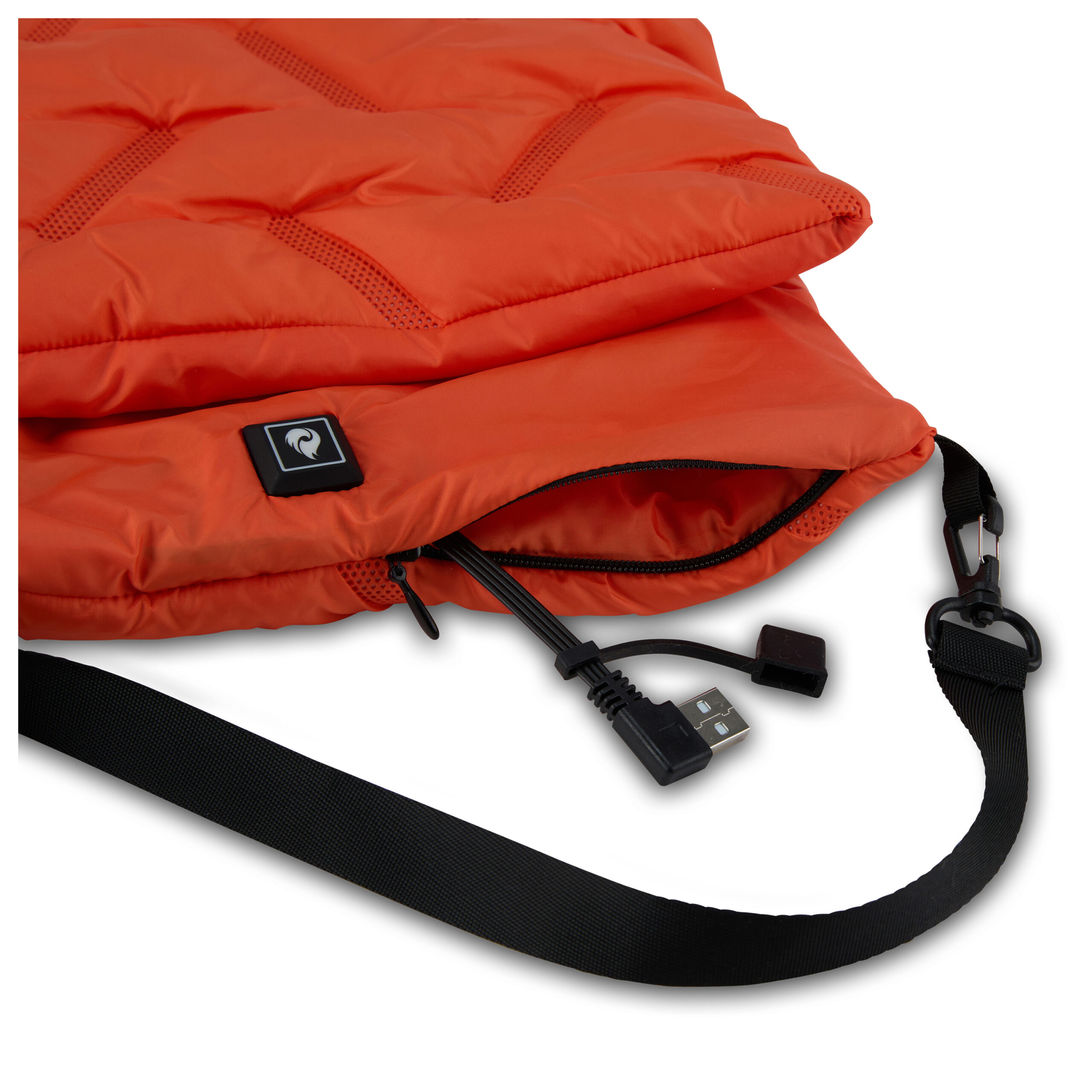 HELIOS Tailored Hand Warming Pouch With Power Bank Included - Orange ...